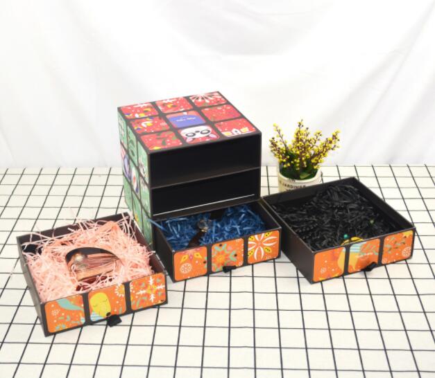 Offset Printing Rubik'S Cube Gift Box Glossy Surface Eco Friendly ...