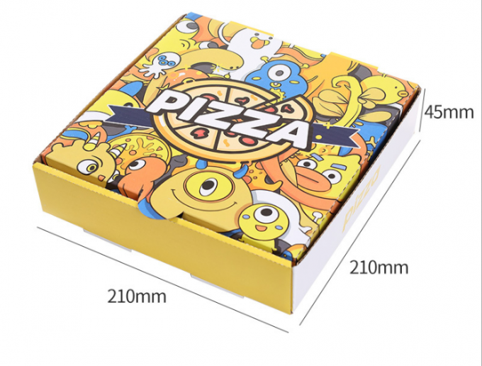 Takeout Disposable Food Grade Containers Corrugated Pizza Boxes
